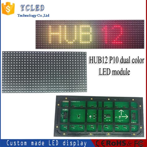 P10 Semi Outdoor Single Red Color SMD LED Module For Digital Signage