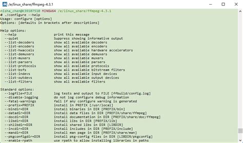 Windows下编译并裁剪FFmpeg 夜行过客 博客园