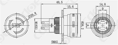 China Manufacturer Emergency Push Button Switch 16mm Plastic Cdoe Pushbutton
