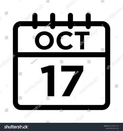 10 Oct 17 Line Black Icon Stock Vector Royalty Free 2168237711