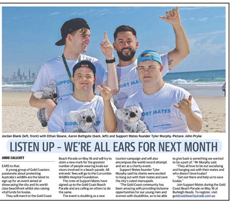 Gold Coast Bulletin Team Enters Support Mates Gold Coast Beach Parade