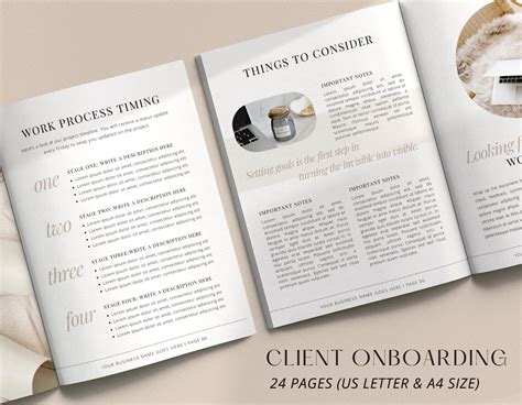 Client Welcome Packet Template New Client Service Guide Etsy