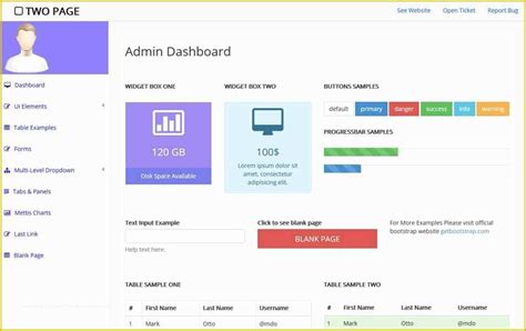 bootstrap admin panel template free download of 100 best free bootstrap