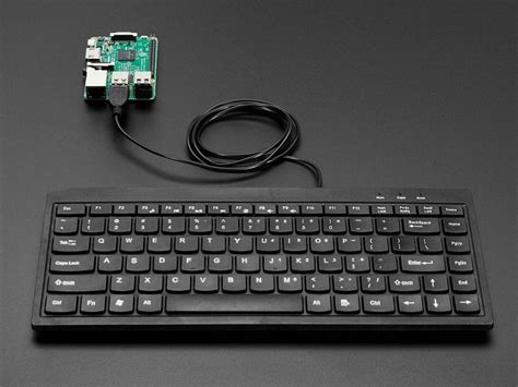 Mini Chiclet Keyboard Usb Wired Black The Pi Hut