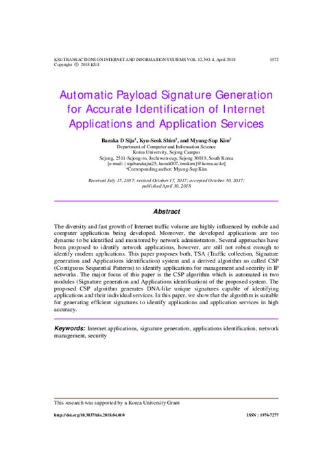 pdf automatic payload signature generation for accurate