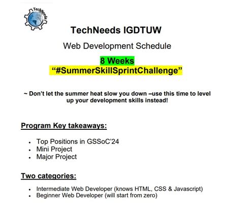 Pearl Vashistha On Linkedin Summerskillsprintchallenge Sssc Techneeds Igdtuw Summerskills