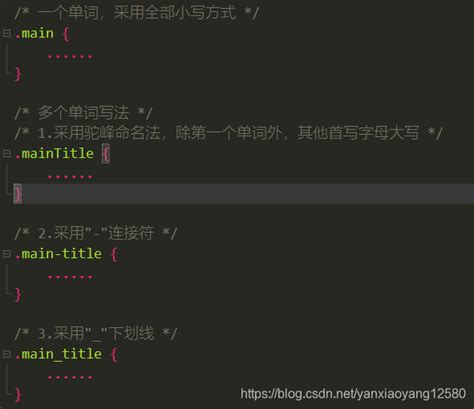 Css规范 — 01 常用的命名规范css公共样式命名规范 Csdn博客