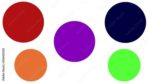 Empty Circles Smooth Animation With White And Green Background 4k