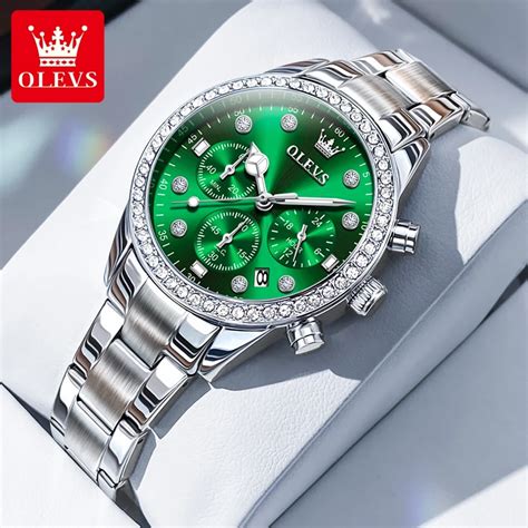 OLEVS En L Ks Marka Kad N Saatler Moda Takvim Quartz Saat Bilezik