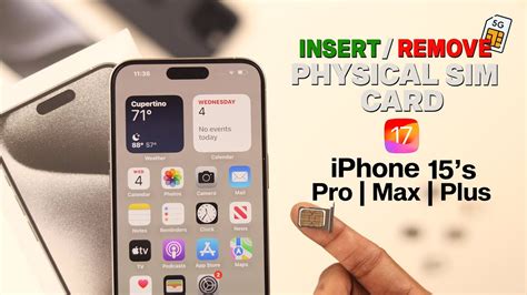IPhone 15 S How To Insert Physical SIM Card In IPhone 15 Pro Max