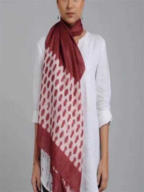 Buy Arteastri Geometric Dyed Silk Stole Stoles For Women 23493978