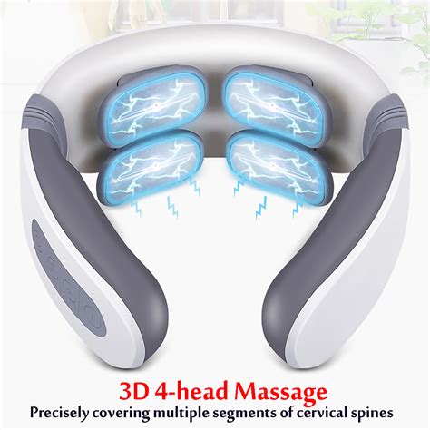 New Usb Upgrade Neck Protector 4 Head Smart Electric Pulse Shoulder