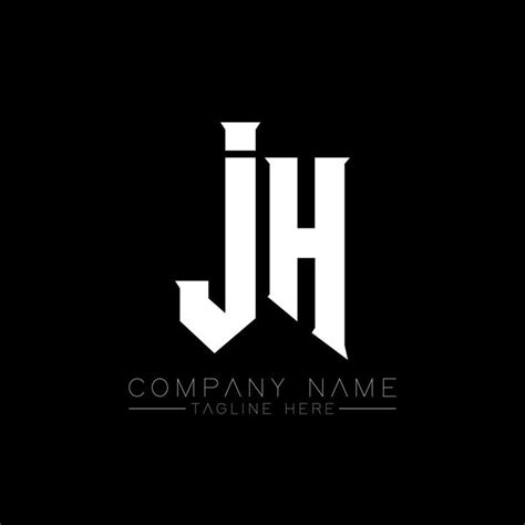 diseño del logotipo de la letra jh letras iniciales jh icono del