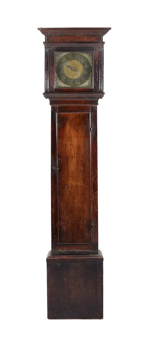 Bonhams An Early 18th Century Oak Cased 30 Hour Single Hand Longcase