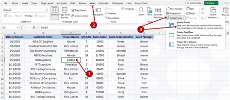 How To Freeze Top Row Or Any Other N Number Of Rows In Excel Learn