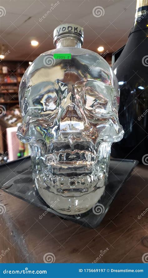Skull Tequila Bottle Liquor Store Mexico Stock Image Image Of Skull