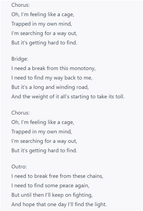 I Asked Chatgpt To Write Me A Cage The Elephant Song R Cagetheelephant