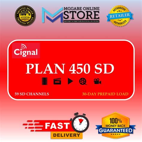 Cignal Plan 450 500 600 800 1000 30 Day Prepaid Load Lazada Ph