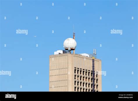 The Radar Dome On The Rooftop Of Mit Building 54 The Green Building At Cambridge Massachusetts