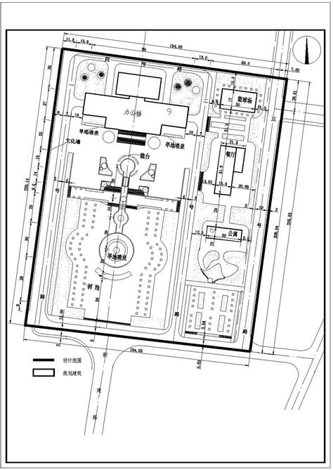 建筑施工总平面布置图用的各种设施cad图例通用节点详图土木在线