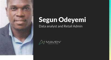 Segun Odeyemis Data Analytics Profile Maven Analytics