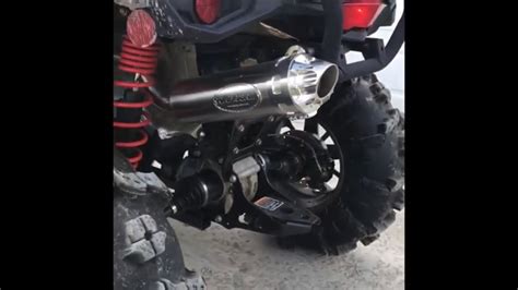 Canam Outlander 570 Xmr Rjwc Slip On Exhaust Youtube