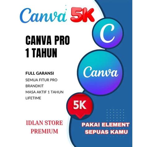 Jual Canva Pro Brandkit Atau Designer 1 Tahun Garansi Shopee Indonesia