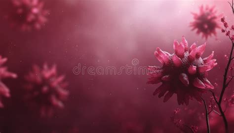 Abstract Background With Virus Cells Bacteria And Microbes Artistic