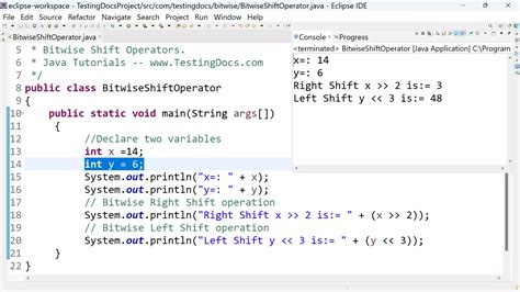 Java Bitwise Shift Operators TestingDocs