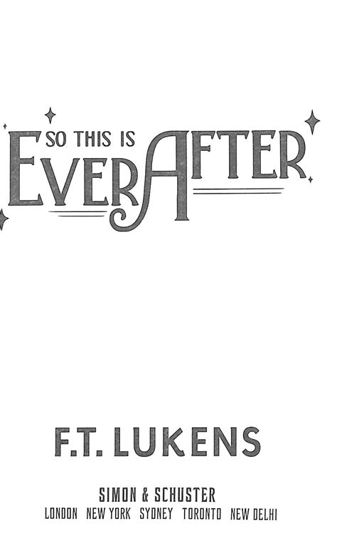 So This Is Ever After By Lukens Ft 9781398521414 Browns Books