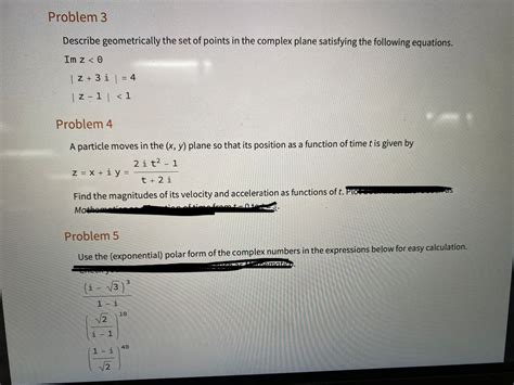 Answered Describe Geometrically The Set Of… Bartleby