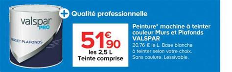 Promo Peinture Machine à Teinter Couleur Murs Et Plafonds Valspar chez Castorama iCatalogue fr
