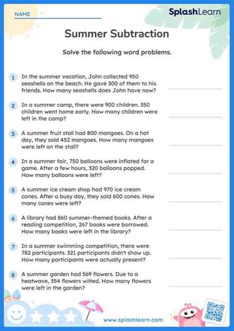 Subtraction Word Problems Activities And Resources For 3rd Grade