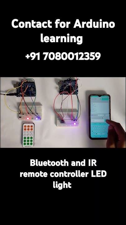 Bluetooth And Ir Remote Controlled Led Lightroboticsarduinoelectronic Shortsvideo Youtube