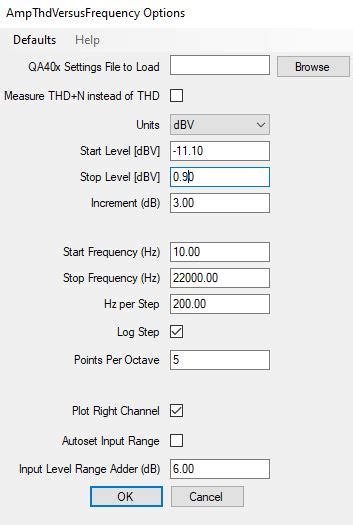 Qa40x Thd Vs Frequency Automated Test Power Level Increments Quantasylum Forum