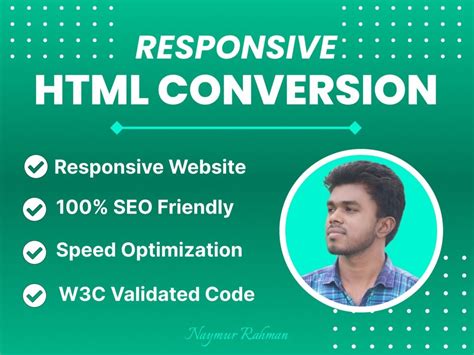 Convert Figma XD PSD Or Any Design Into HTML Responsive Website Upwork