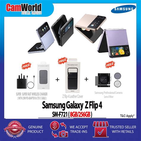 Samsung Galaxy Z Flip4 Flip 4 5g Sm F721 8gb256gb With Ep