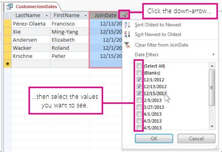 Filtrar los datos de una consulta Soporte técnico de Microsoft