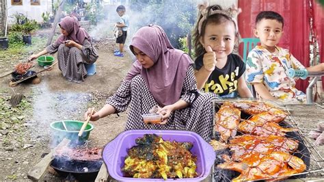 IKAN HASIL MANCING DIMASAK OLAHAN IKAN SEGAR IKAN BAKAR LEZAT