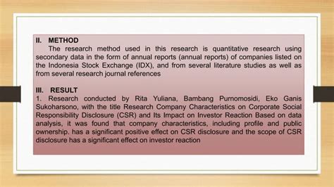 Ppt Response Csr Ppt
