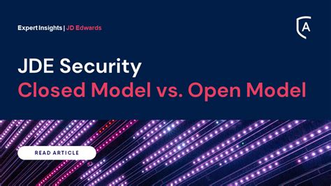 JDE Security Closed Model Vs Open Model ALLOut Security