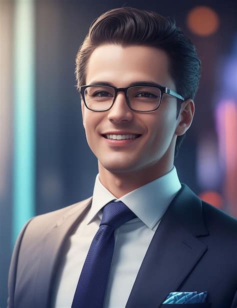 Premium Ai Image A Man Is Looking Through Glasses Generated By Ai