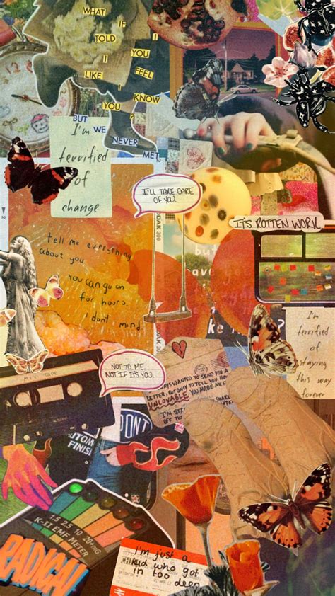 Oh Clementine Oc Collage Aesthetic Moodboard Nostalgia Warm