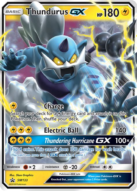 Thundurus GX SM SM Black Star Promos Pokemon Card