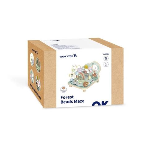Tooky Toy Drewniana Pętla Motoryczna Leśny Labirynt Tooky Toy Sklep