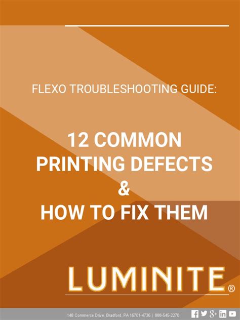 A Guide To Identifying And Troubleshooting 12 Common Flexographic Printing Defects Pdf