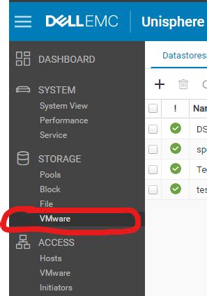 Dell UNITY How To Create A VMware Datastore User Correctable Dell US