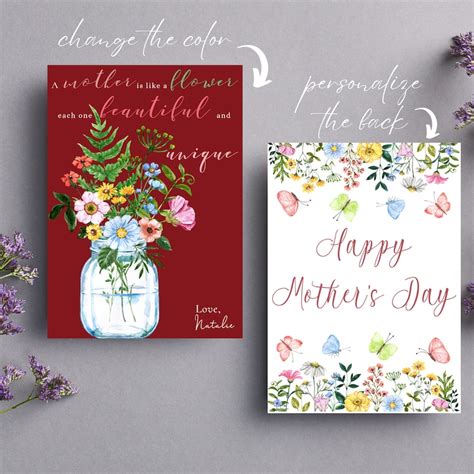 Card For Mothers Day Poem Mothers Day Card From Daughter Cute Happy