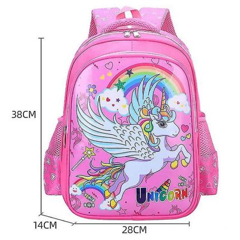 Mochila De Unicornio De Dibujos Animados Para Niños Y Niñas Bolso