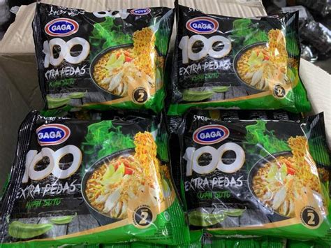 Paket Hemat 5 Bungkus Mie Gaga Extra Pedas Kuah Soto Lazada Indonesia